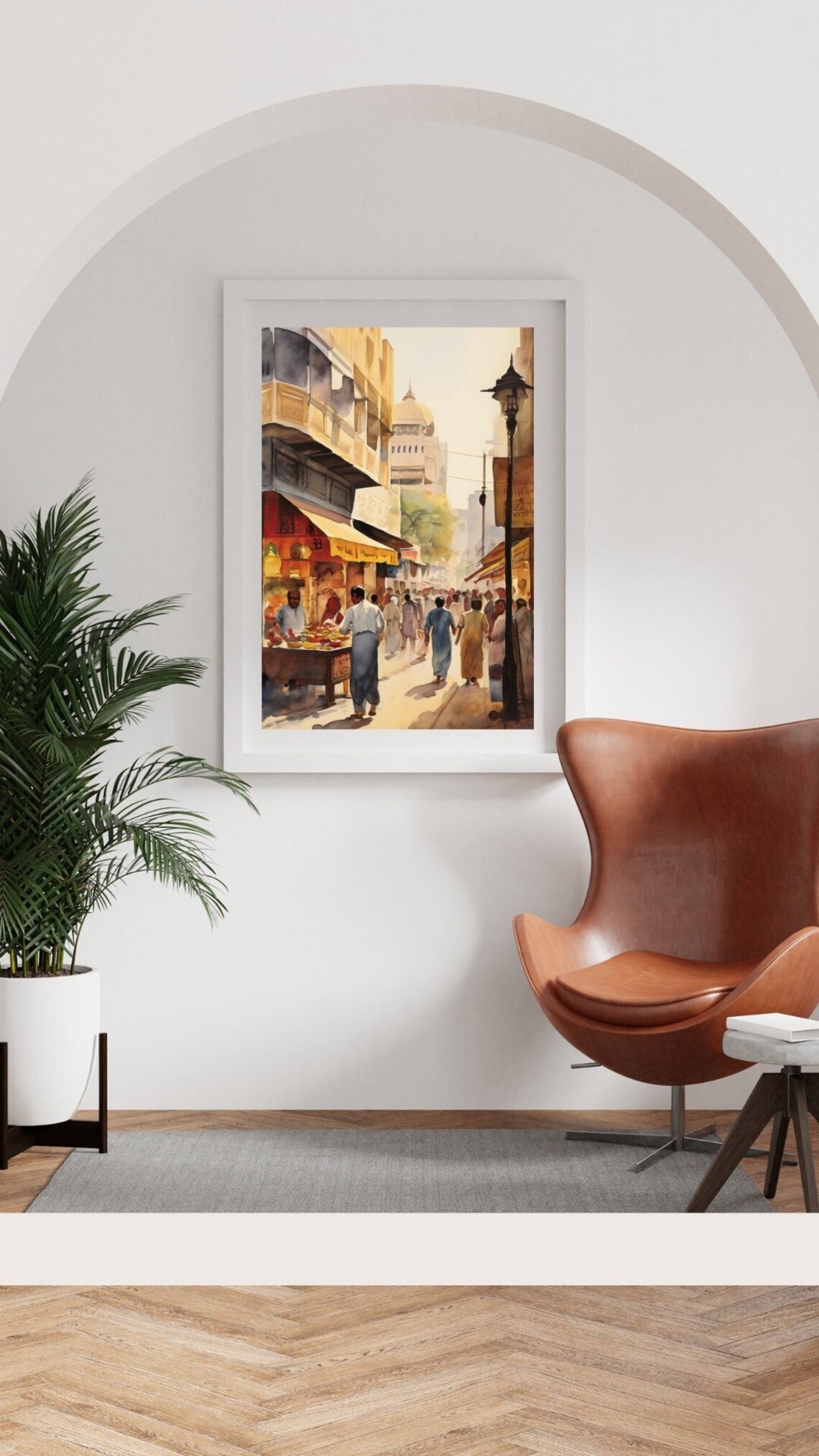 Karachi Watercolor Painting | Wall Artwork Pakistan | Travel Gift ...