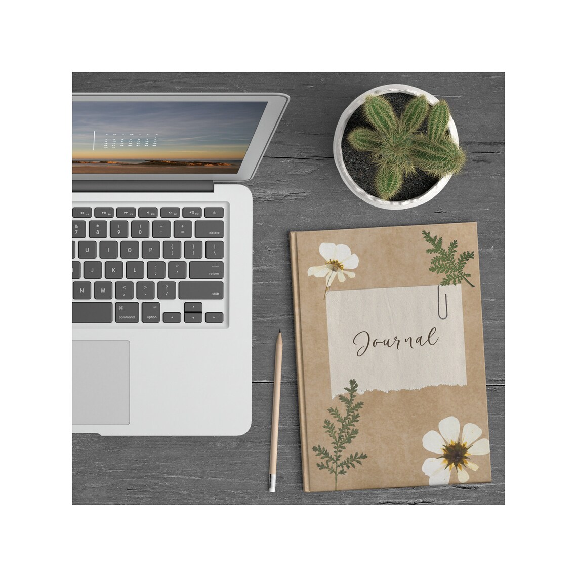 Brown Aesthetic Paper Texture Journal - Etsy