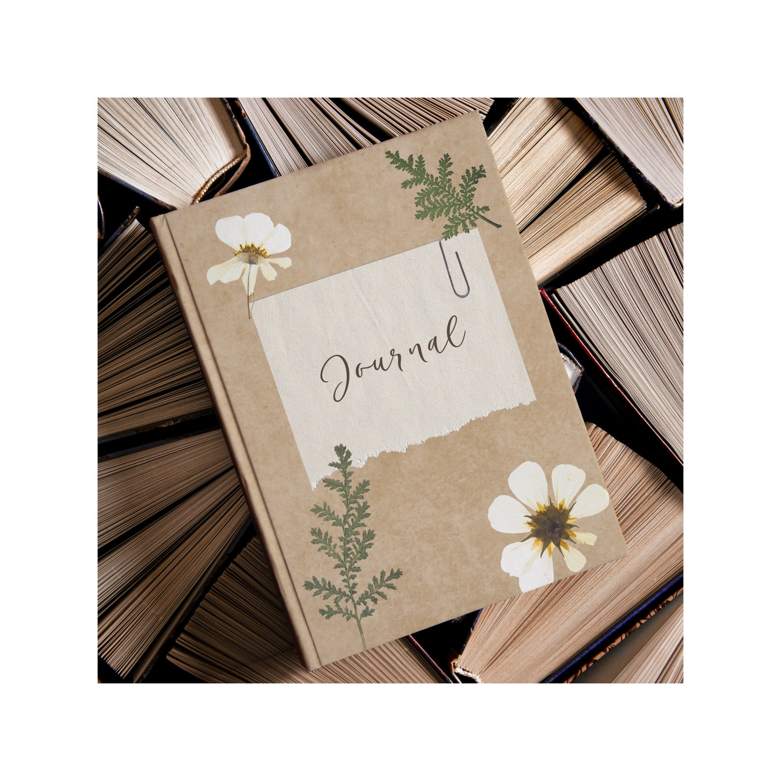 Brown Aesthetic Paper Texture Journal - Etsy