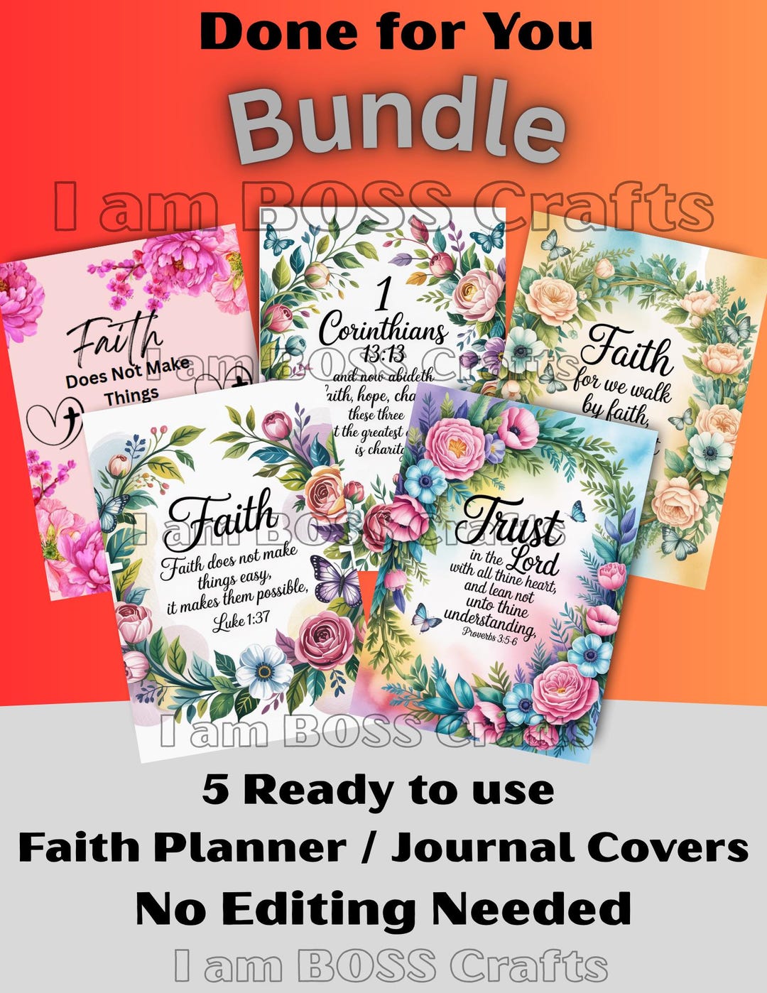 Faith-based Digital Planner & Journal 5 PNG Images |christian Designs ...