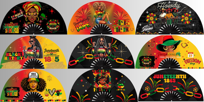 Clack Fan - Juneteenth - Editable in Canva - Etsy