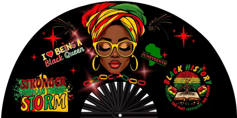 Clack Fan - Juneteenth - Editable in Canva - Etsy