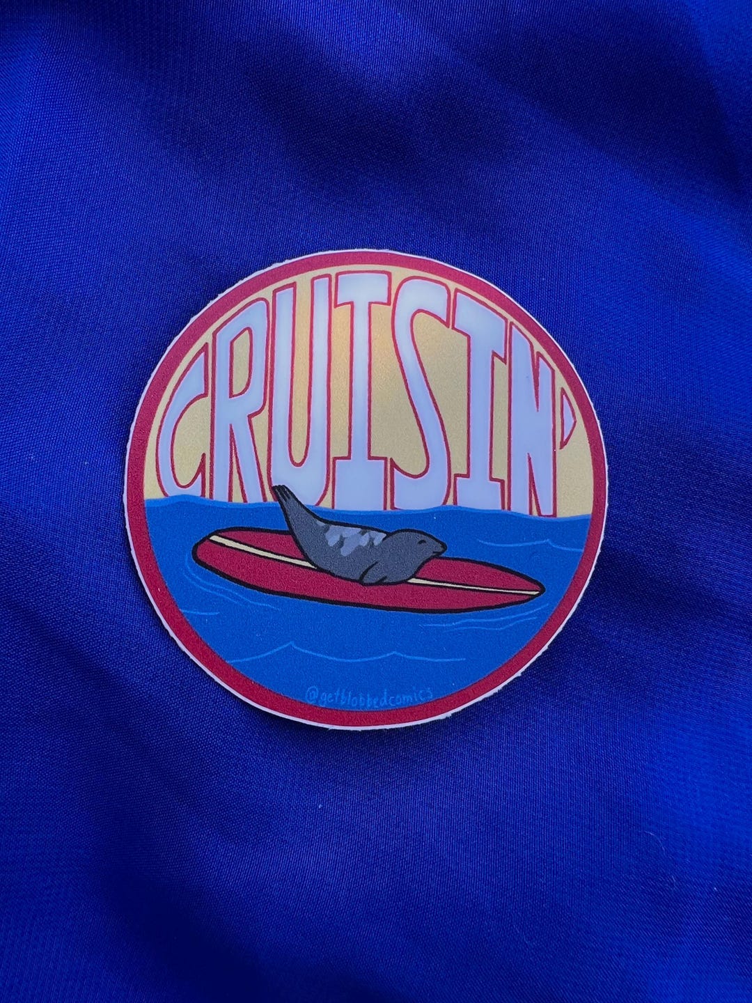Cruisin’ Seal Sticker - Etsy