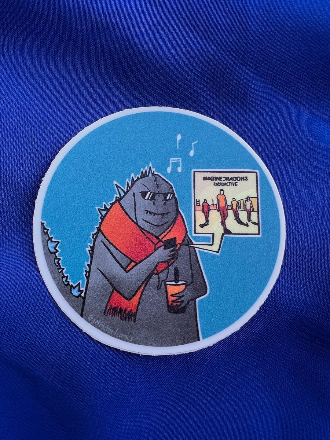 Godzilla on Break Sticker - Etsy