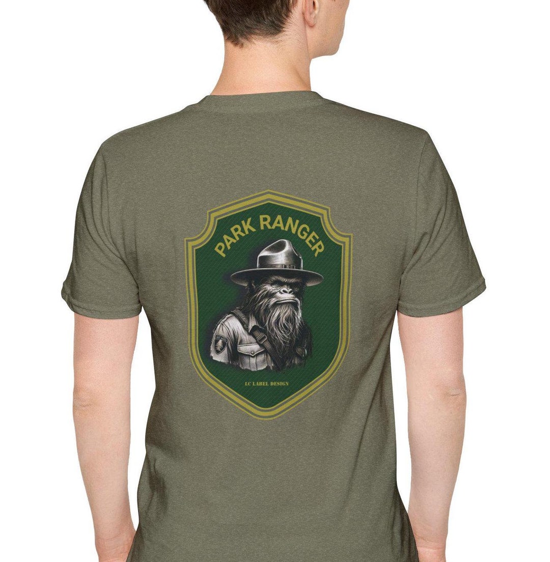 Bigfoot Park Ranger, Bigfoot T Shirt, Outdoor T Shirt, Camping T Shirt ...