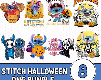 Stitch Halloween Costume PNG, Stitch Horror Characters PNG, Scary Cute ...