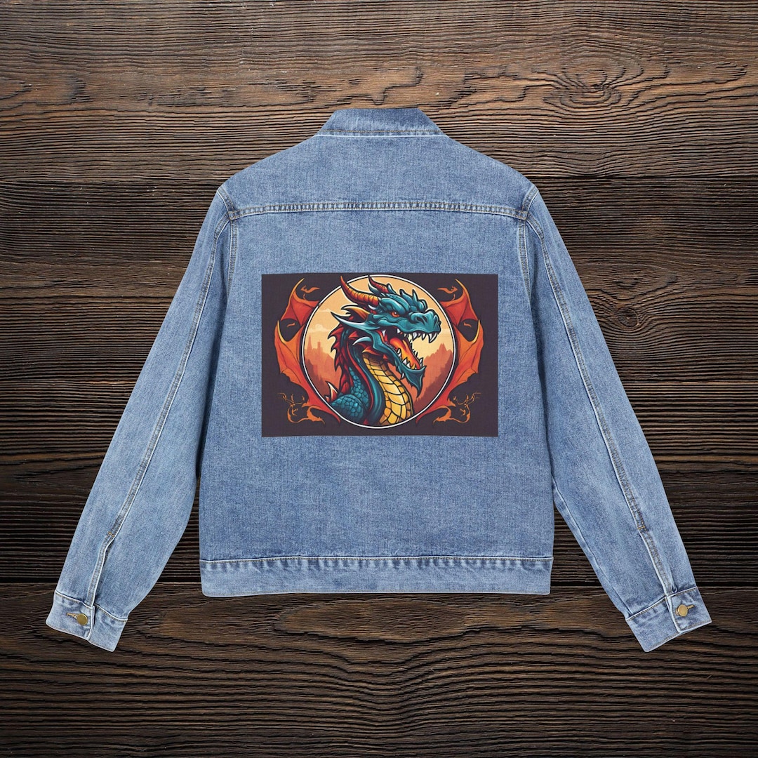 Dragon Denim Jacket - Etsy