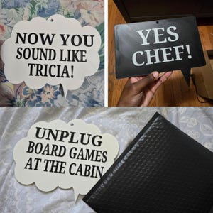 3D Printed Text Bubble Sign Speech Bubble Sign 3D Printed Sign Word ...