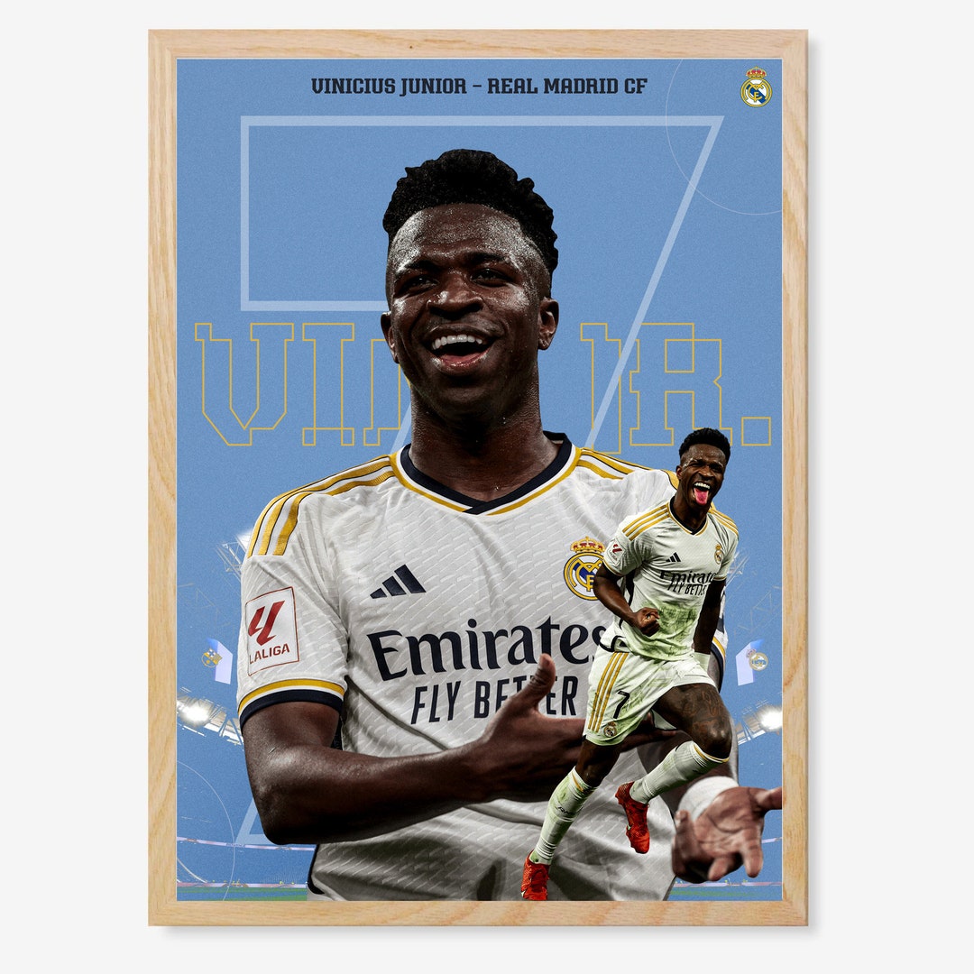 Vini Jr. Vinicius Junior Real Madrid CF La Liga Posters EU - Etsy