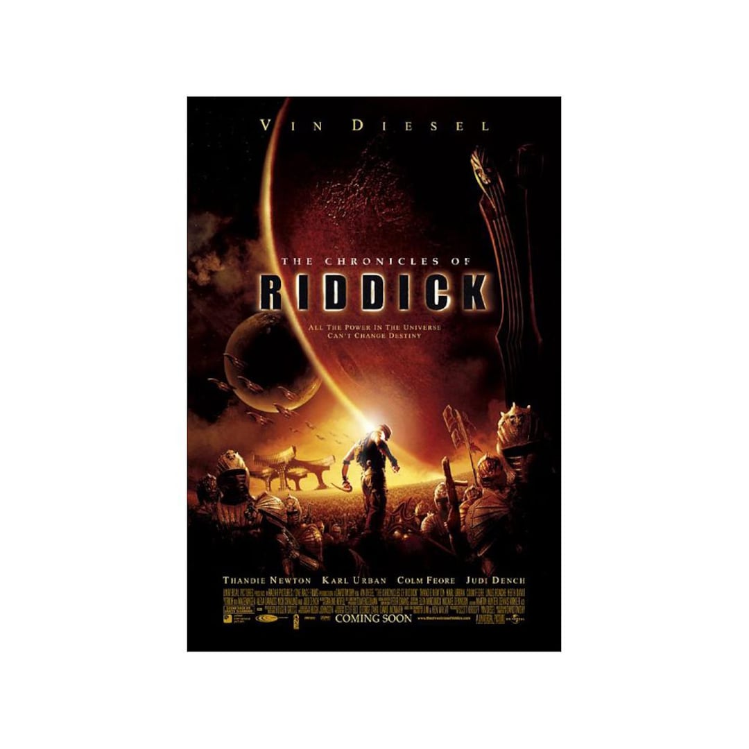 CHRONICLES OF RIDDICK Movie Poster 2 Sided Original 27x40 Vin Diesel - Etsy