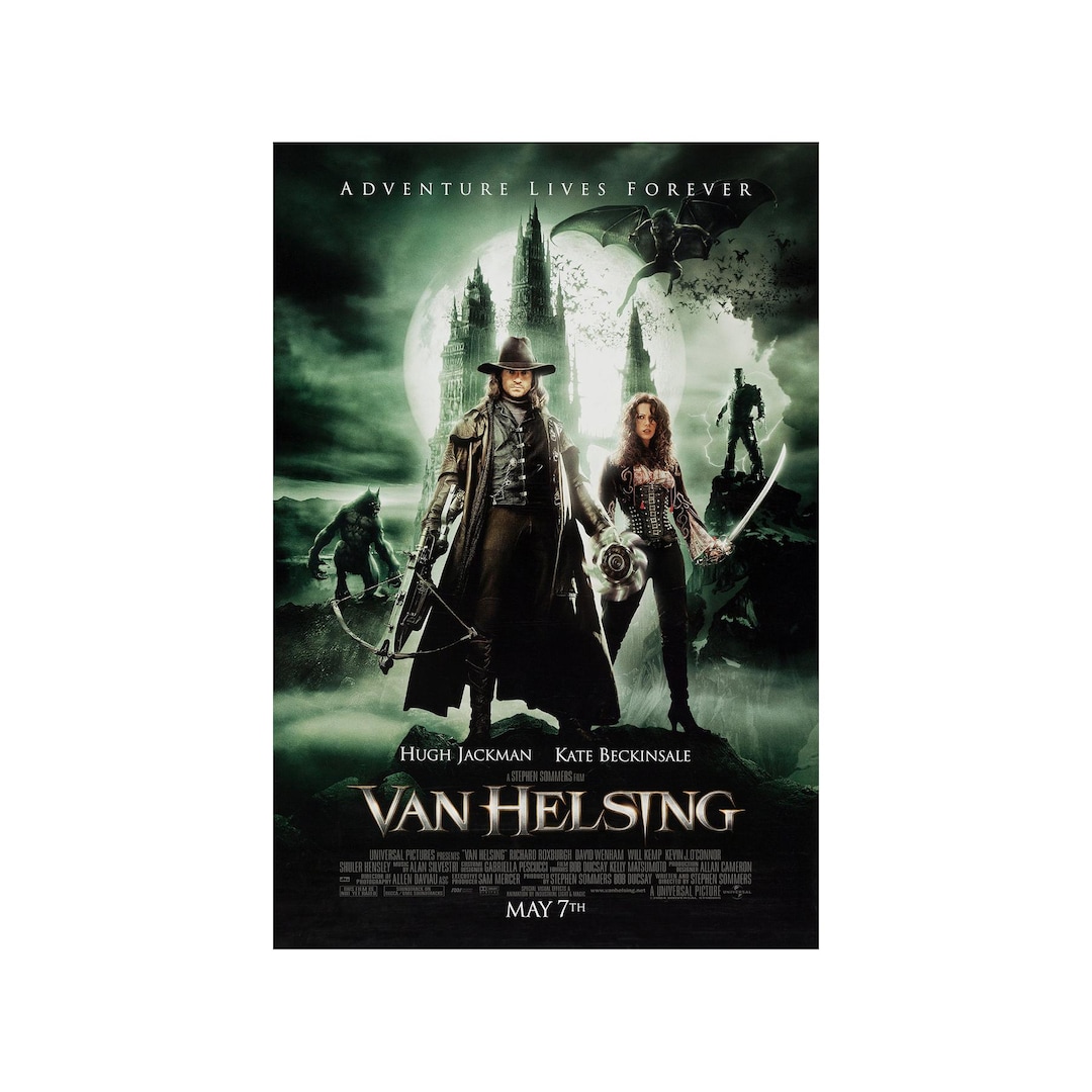 VAN HELSING Movie Poster 2 Sided ORIGINAL Final 27x40 Kate Beckinsale ...