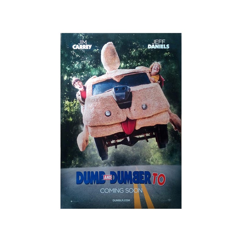 Dumb and Dumber to MOVIE POSTER 2 Sided ORIGINAL Advance 27x40 Jim ...