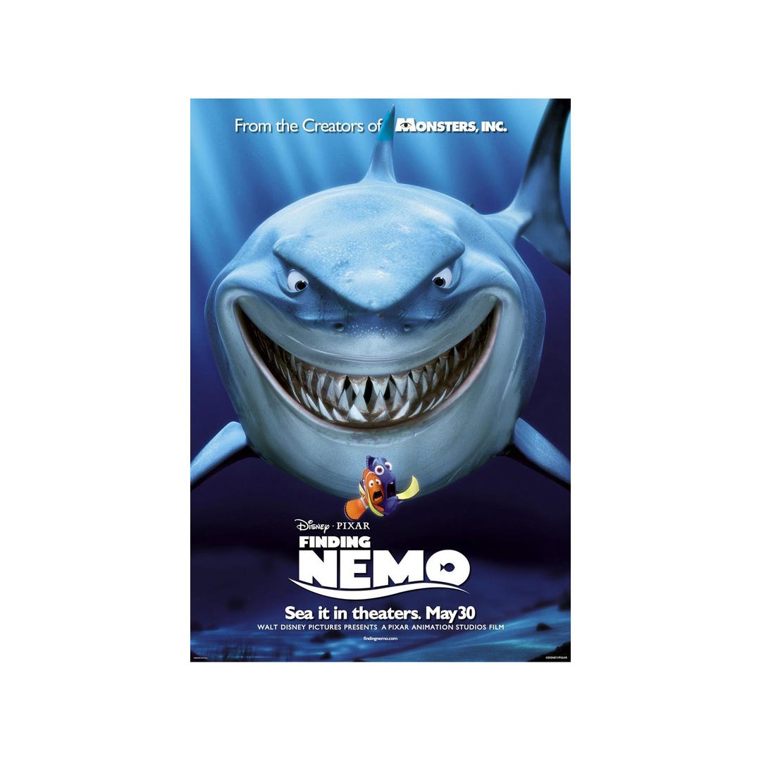 FINDING NEMO Movie Poster 2 Sided Rare ORIGINAL Advance Rolled 27x40 - Etsy