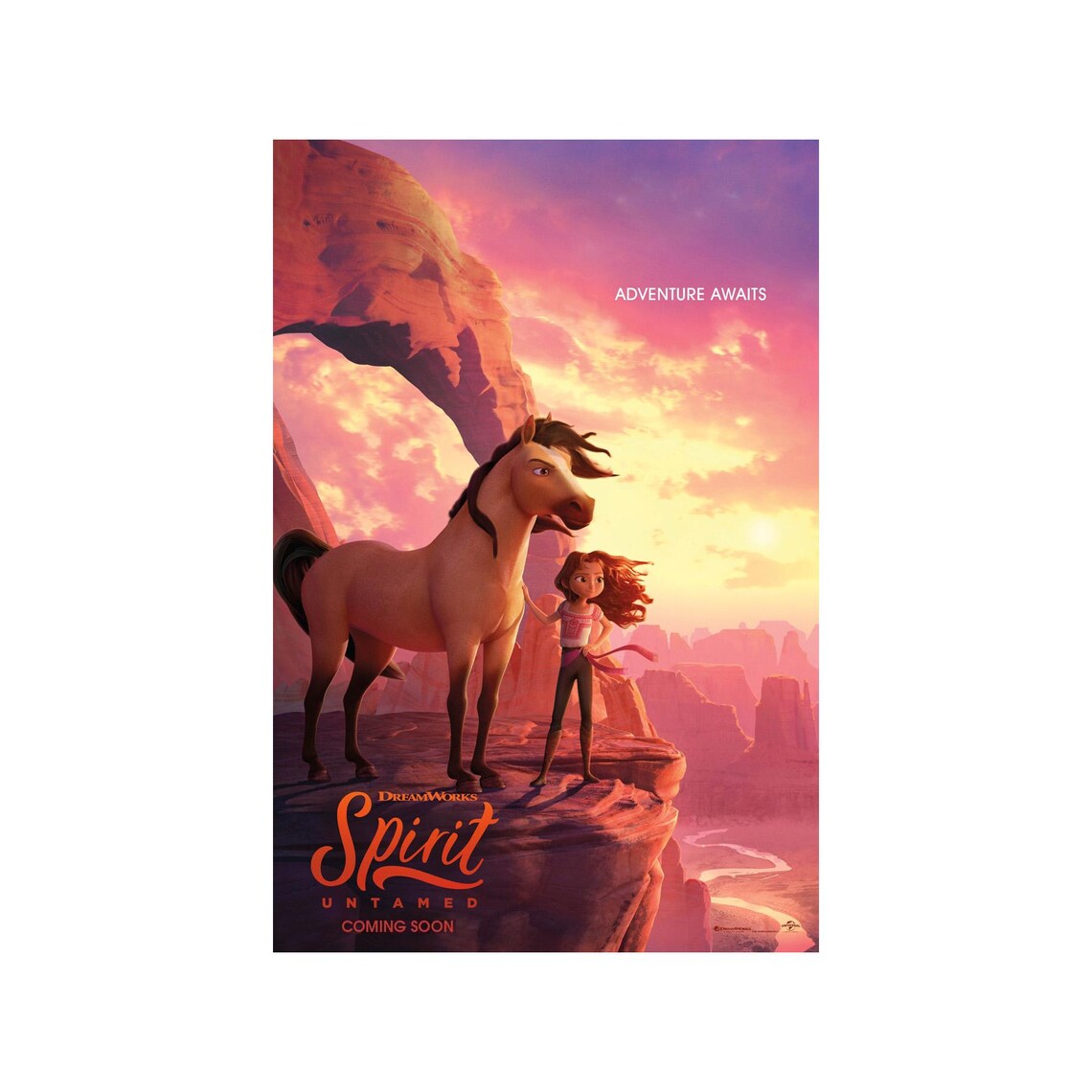 SPIRIT UNTAMED Movie Poster 2 Sided ORIGINAL Advance 27x40 Isabela ...