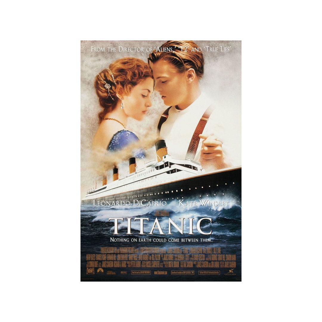 TITANIC MOVIE POSTER 2 Sided Rare Original Version B 27x40 Leonardo ...