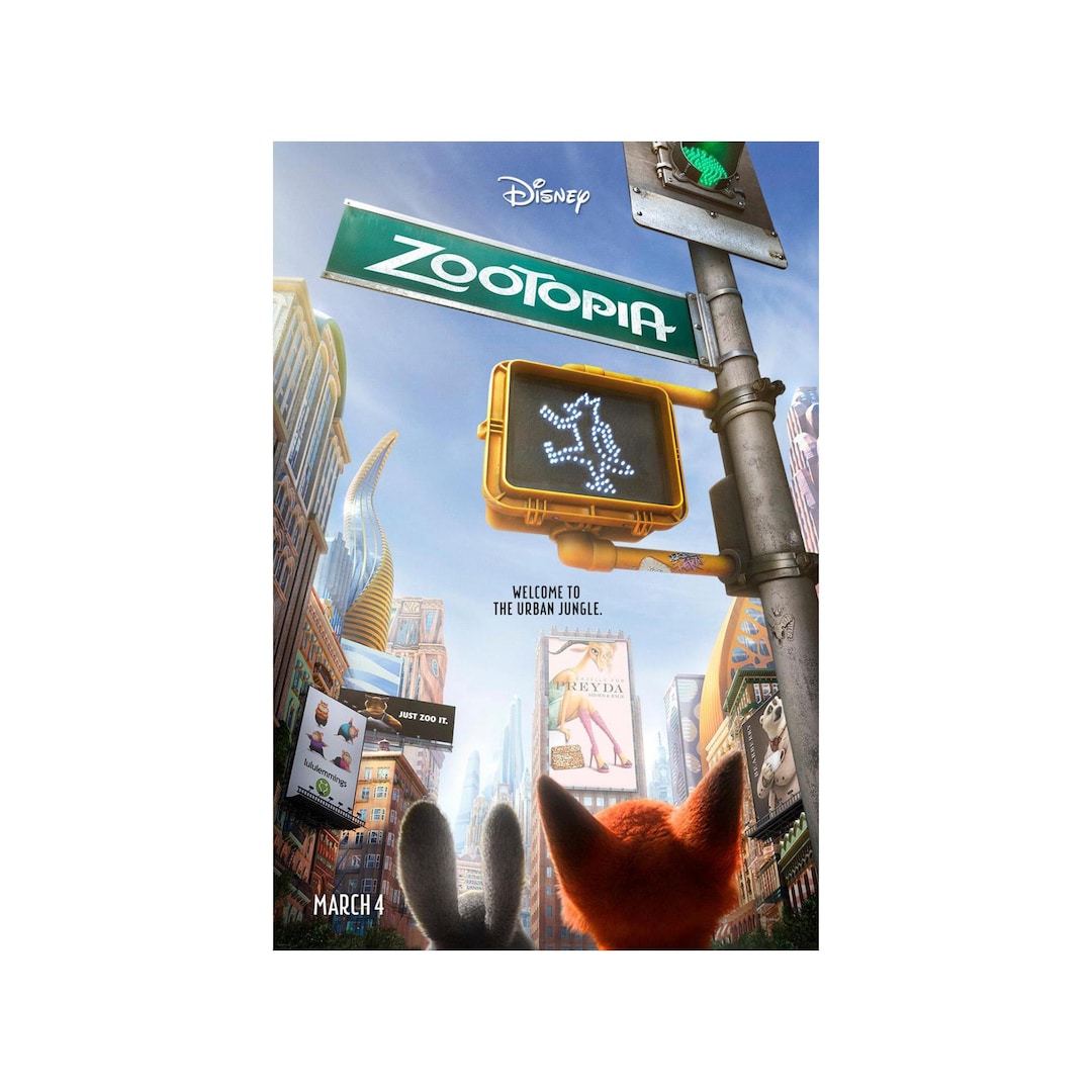 ZOOTOPIA MOVIE POSTER 2 Sided Original Advance 27x40 Jason Bateman ...