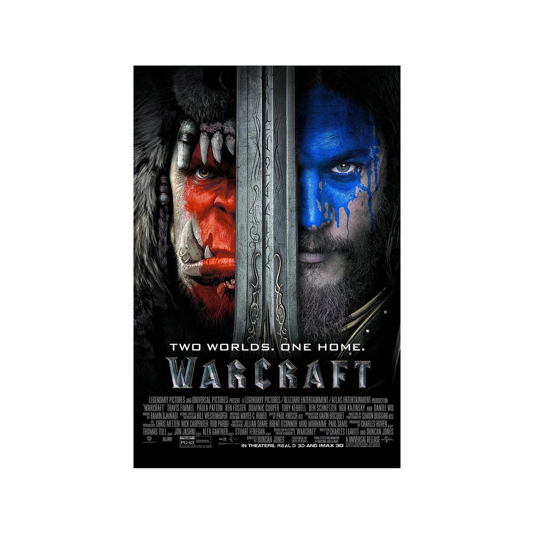 WARCRAFT MOVIE POSTER 2 Sided Original Final 27x40 Travis Fimmel Paula ...