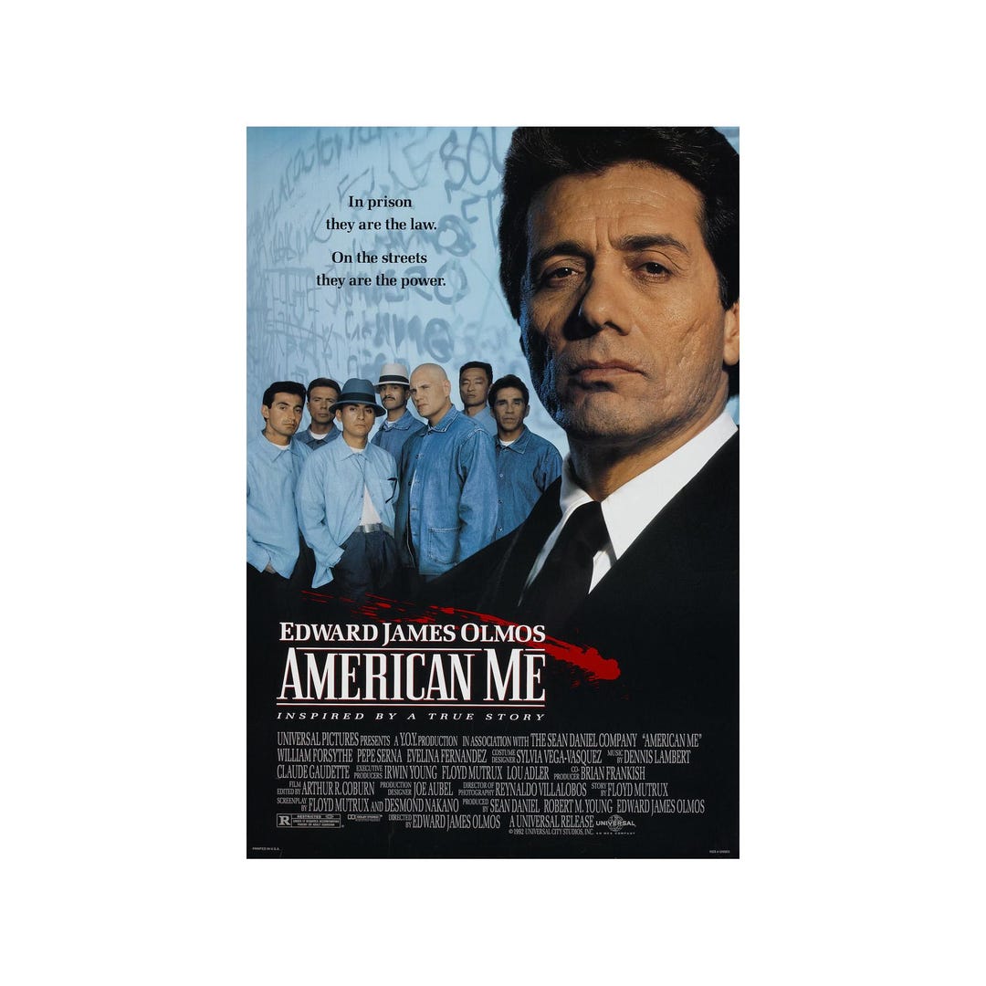 AMERICAN ME Movie Poster 1 Sided Rare ORIGINAL 27x40 Edward James Olmos ...