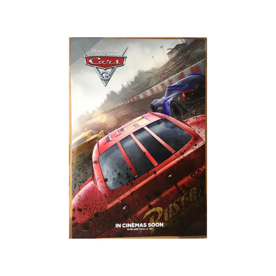 CARS 3 Movie Poster 2 Sided Rare Original Intl Version D 27x40 Owen ...