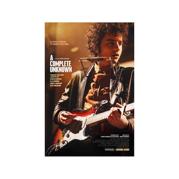 A Complete Unknown Movie Poster - Etsy