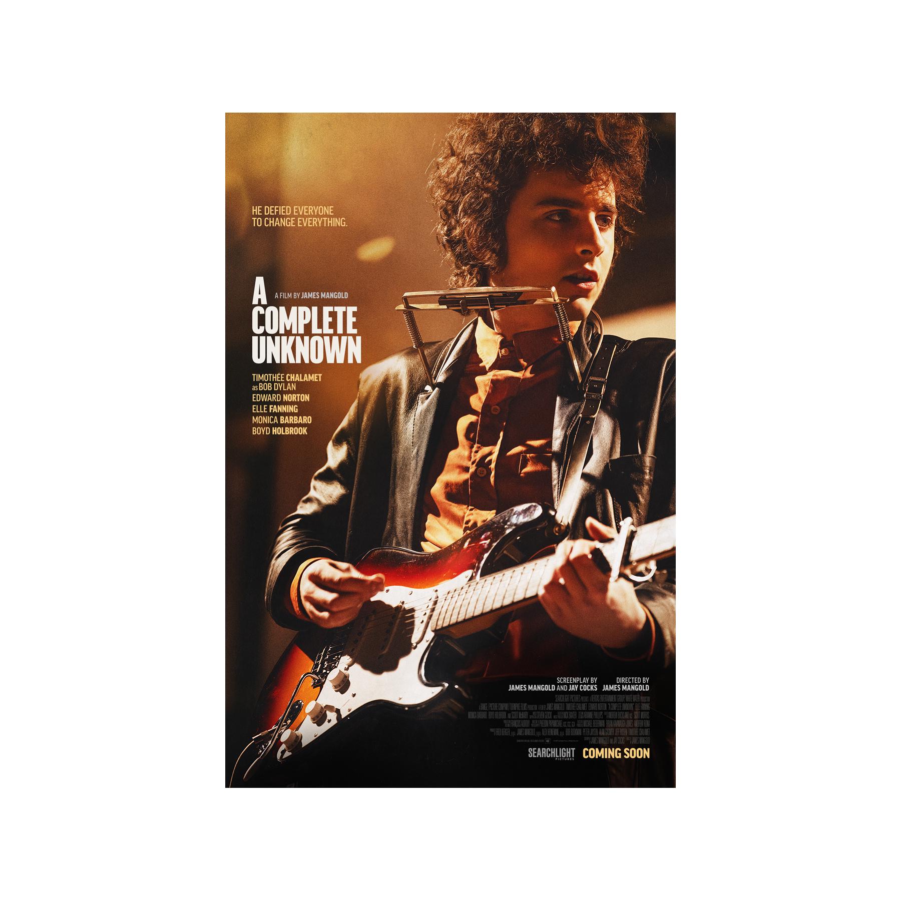 A COMPLETE UNKNOWN Movie Poster 2 Sided Original Intl Final 27x40 ...