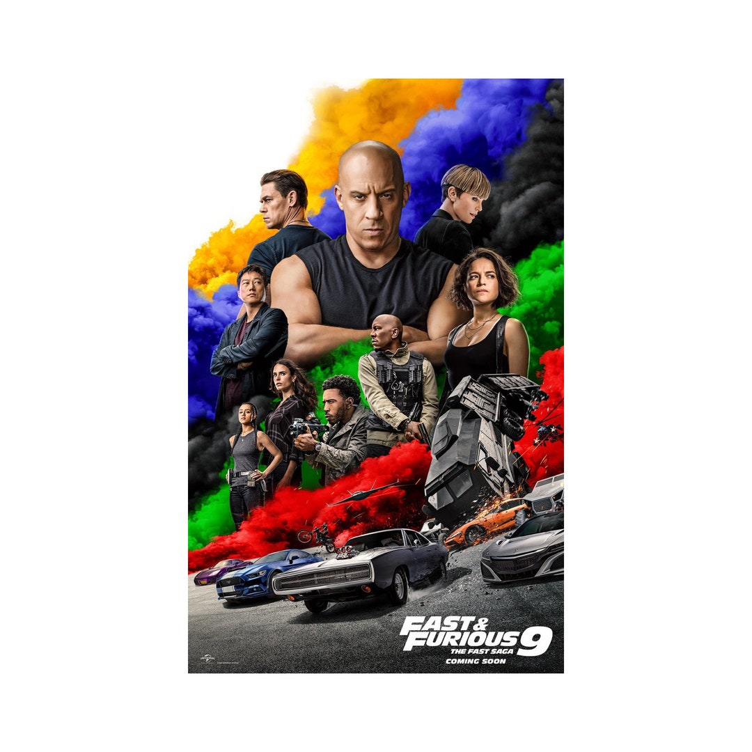 Fast & and the Furious 9 the Fast Saga MOVIE POSTER 2 Sided ORIGINAL ...