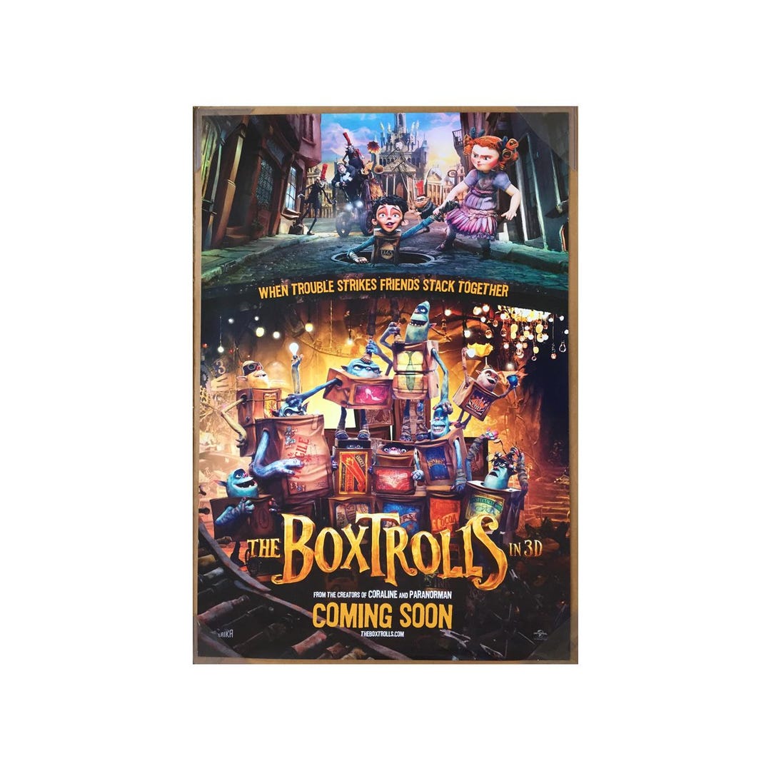 BOXTROLLS MOVIE POSTER 2 Sided Rare Original Intl 27x40 Simon Pegg - Etsy