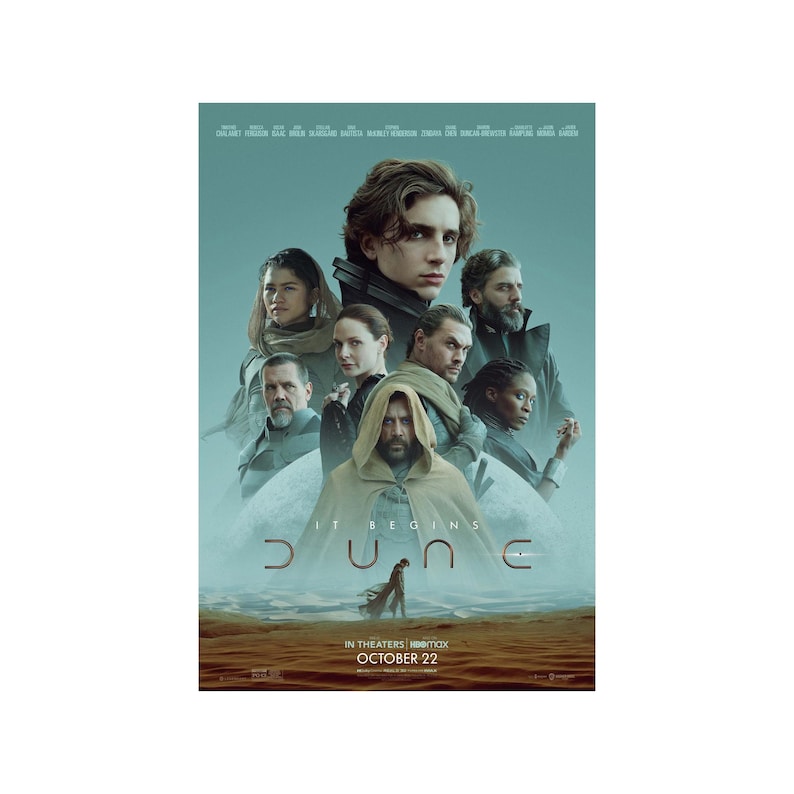 DUNE MOVIE POSTER 2 Sided Original Rated 27x40 Timotee Chalamet Zendaya ...
