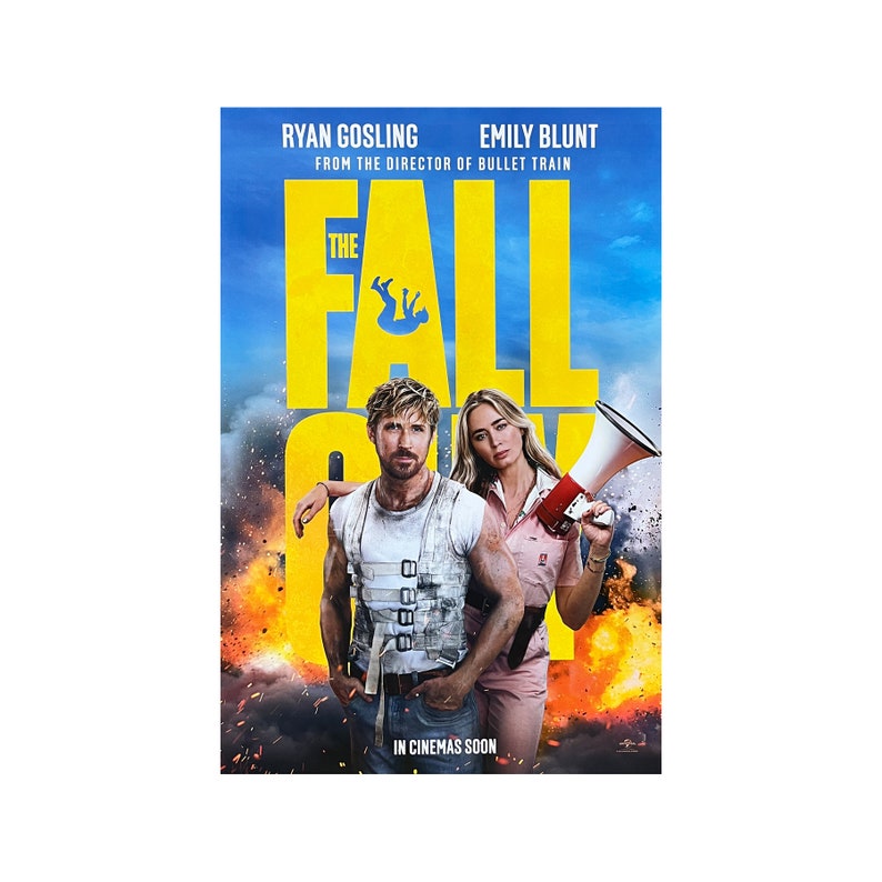 The Fall Guy MOVIE POSTER 2 Sided ORIGINAL Intl 27x40 Ryan Gosling ...