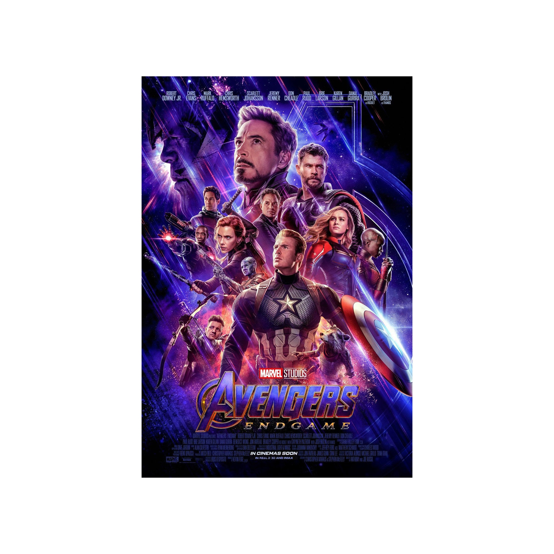 AVENGERS ENDGAME Movie Poster 2 Sided Rare ORIGINAL Intl Final 27x40 ...