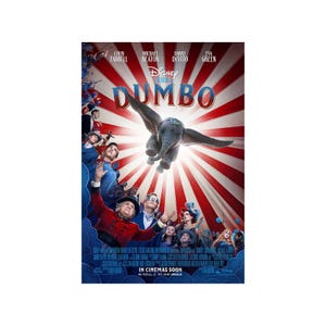 DUMBO MOVIE POSTER 2 Sided Original Intl Final 27x40 Tim Burton Eva ...