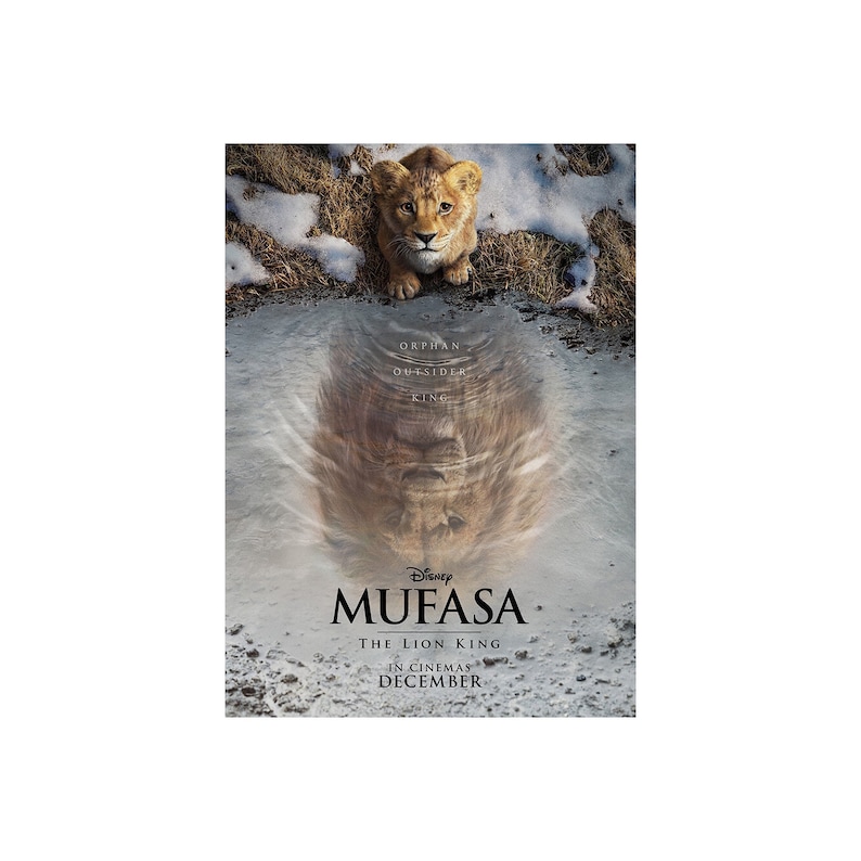 Mufasa the Lion King Movie Poster 2 Sided ORIGINAL INTL Advance 27x40 ...