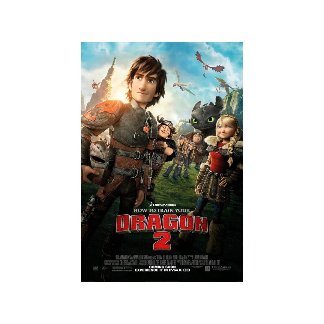 How to Train Your Dragon 2 MOVIE POSTER 2 Sided ORIGINAL Intl Final ...