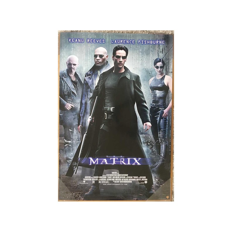 THE MATRIX Movie Poster 1 Sided ORIGINAL 27x40 Keanu Reeves - Etsy