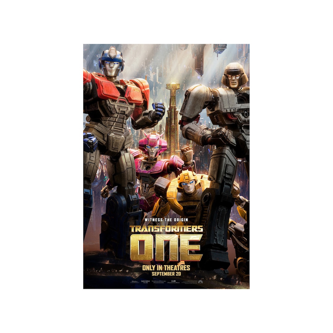 TRANSFORMERS ONE Movie Poster 2 Sided ORIGINAL Advance 27x40 Scarlett ...