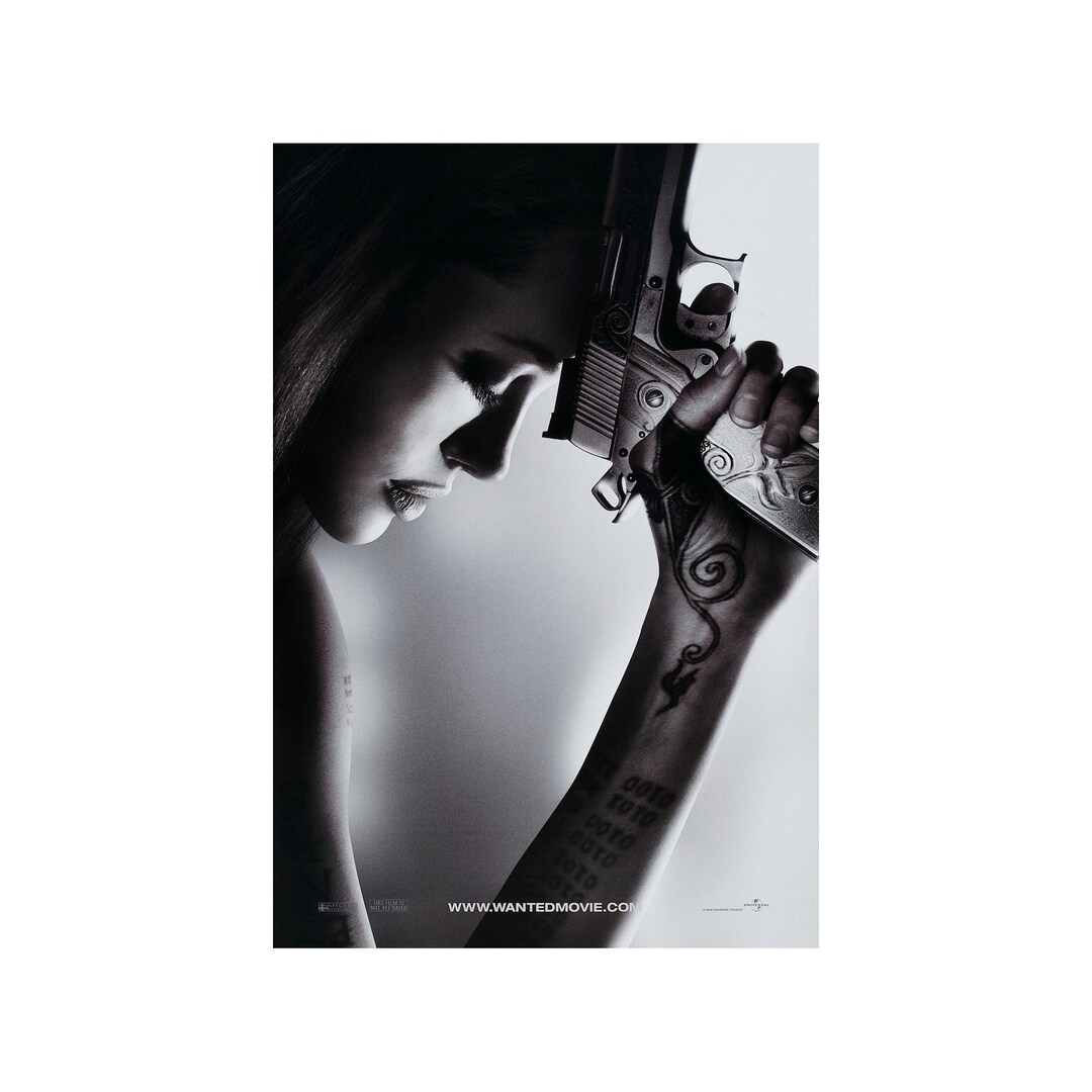 WANTED MOVIE POSTER 2 Sided Original Advance 27x40 Angelina Jolie James ...