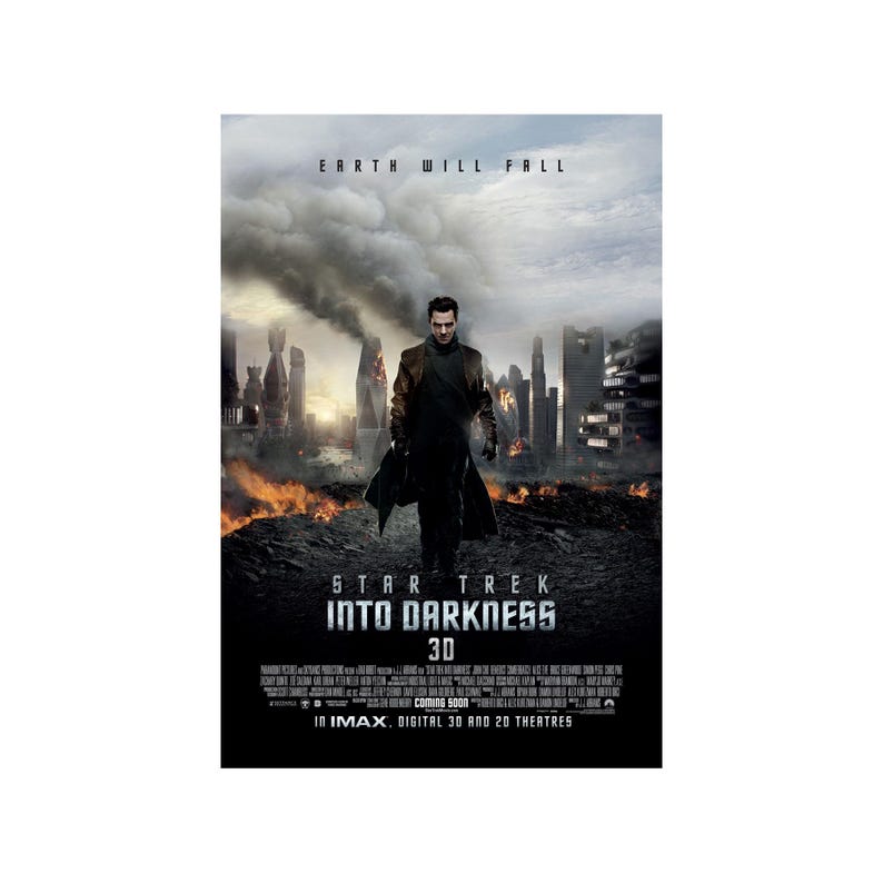 Star Trek Into Darkness MOVIE POSTER 2 Sided ORIGINAL Version C 27x40 ...