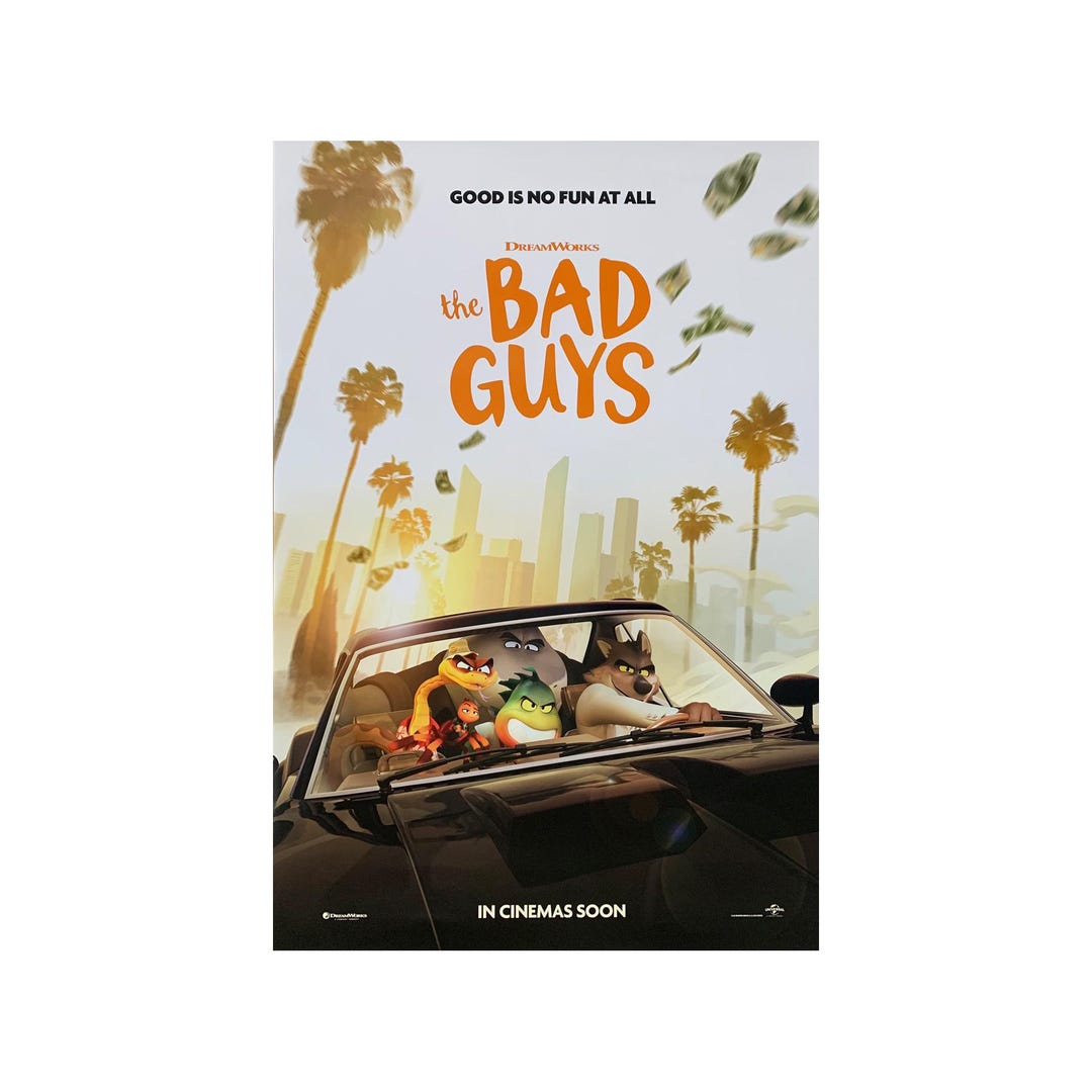THE BAD GUYS Movie Poster 2 Sided Original Intl Version B 27x40 Sam ...