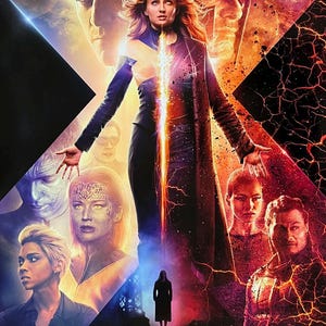 X-MEN DARK PHOENIX Movie Poster 2 Sided Original Intl Final 27x40 ...