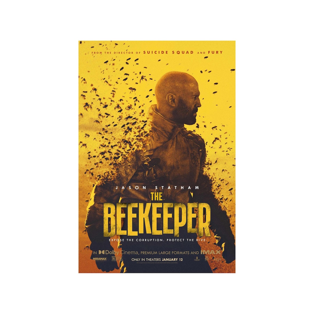 THE BEEKEEPER Movie Poster 2 Sided ORIGINAL Advance 27x40 Jason Statham ...