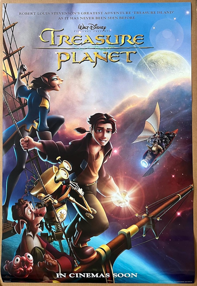 Treasure Planet Movie Poster 2 Sided Original Rolled Version B 27x40