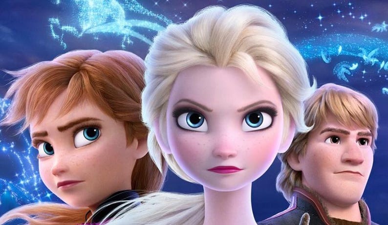 FROZEN II Movie Poster 2 Sided ORIGINAL Final 27x40 Kristen Bell Idina ...