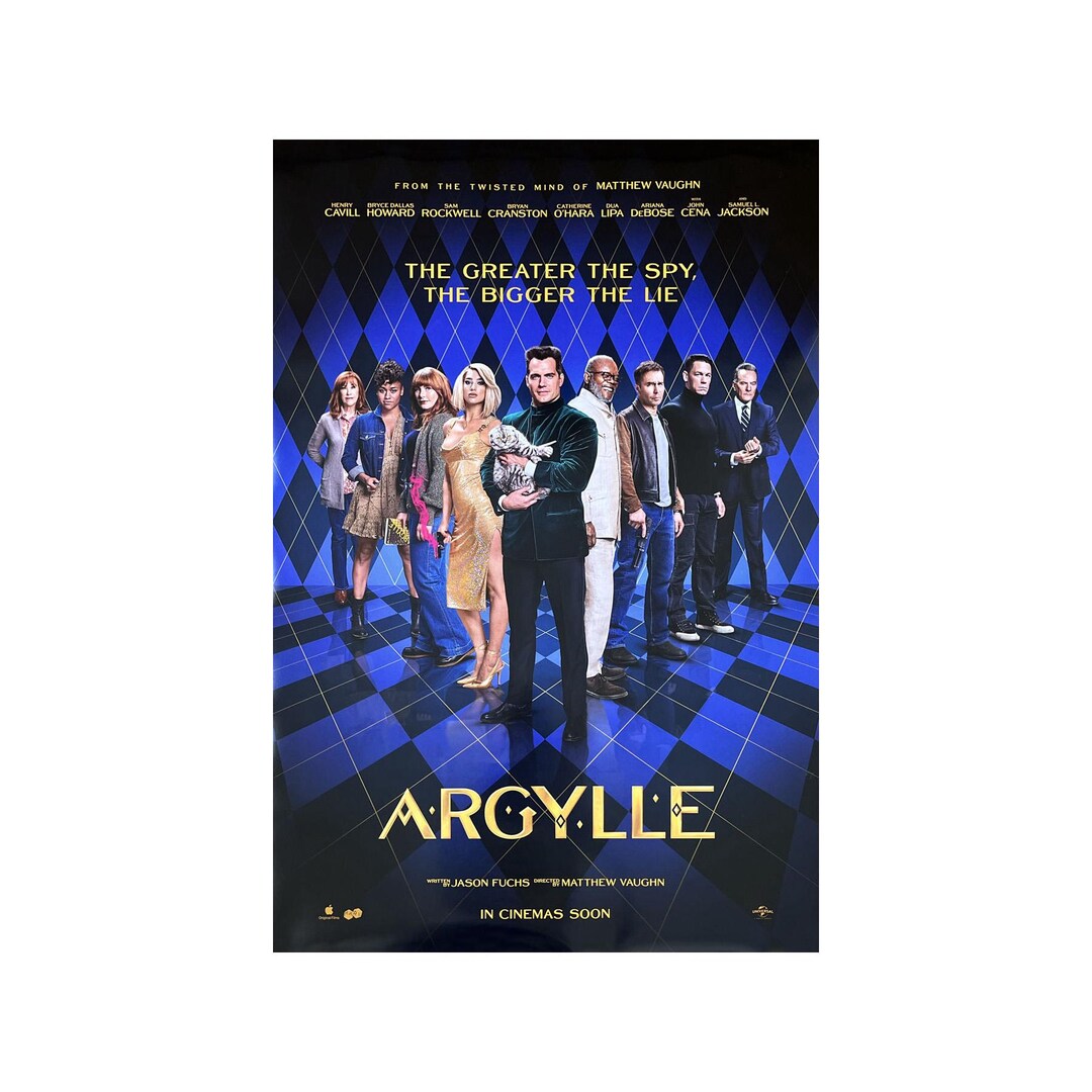 ARGYLLE MOVIE POSTER 2 Sided Original Intl Version B 27x40 Bryce Dallas ...