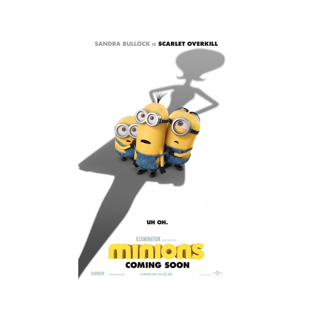 Minions MOVIE POSTER 2 Sided ORIGINAL Intl Version B 27x40 Steve Carell ...