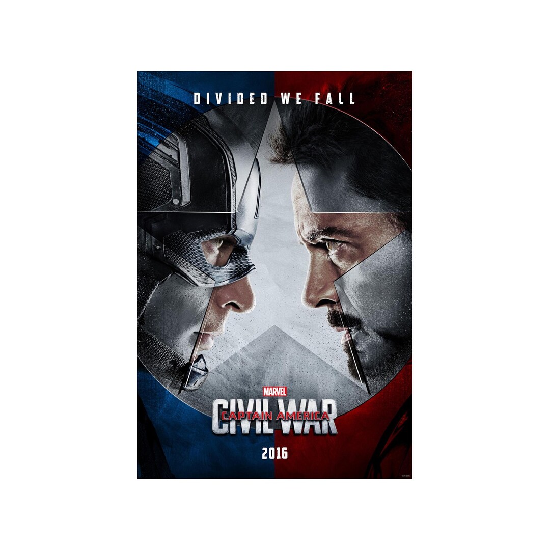 Captain America: Civil War MOVIE POSTER 2 Sided ORIGINAL Intl Advance ...