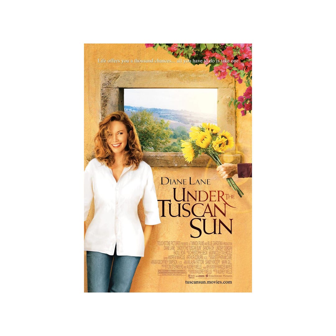 Under the Tuscan Sun MOVIE POSTER 2 Sided ORIGINAL 27x40 Diane Lane - Etsy