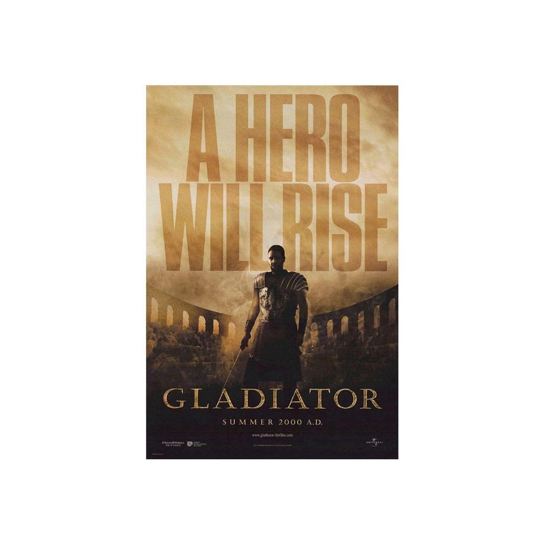 GLADIATOR Movie Poster 2 Sided ORIGINAL INTL Advance Rolled 27x40 ...