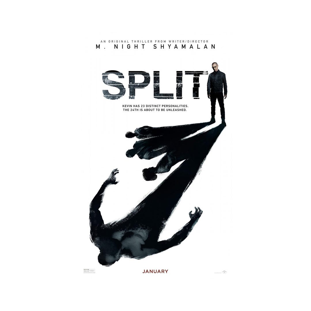 SPLIT MOVIE POSTER 2 Sided Original 27x40 M. Night Shyamalan James ...