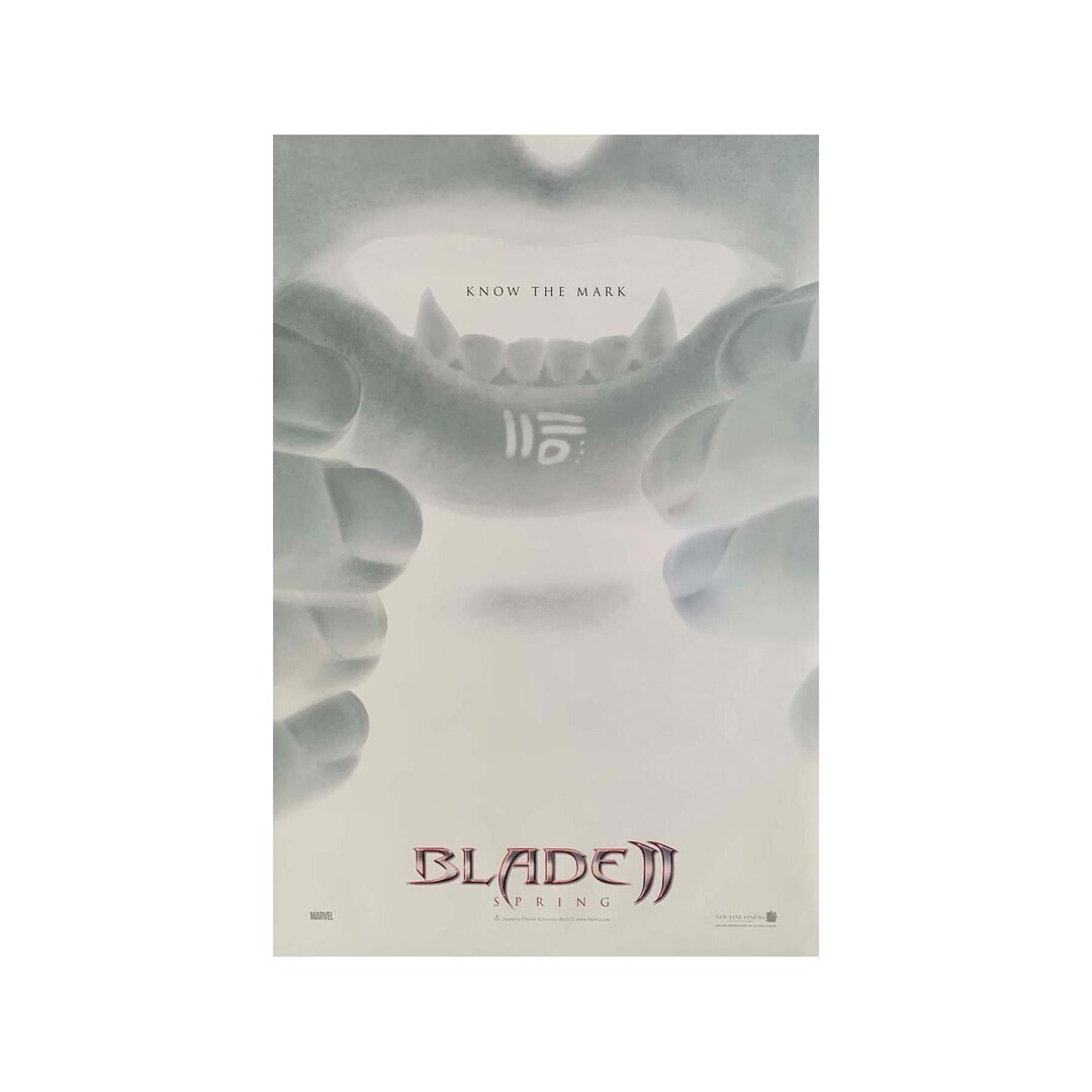BLADE II Movie Poster 1 Sided ORIGINAL Advance 27x40 Wesley Snipes - Etsy
