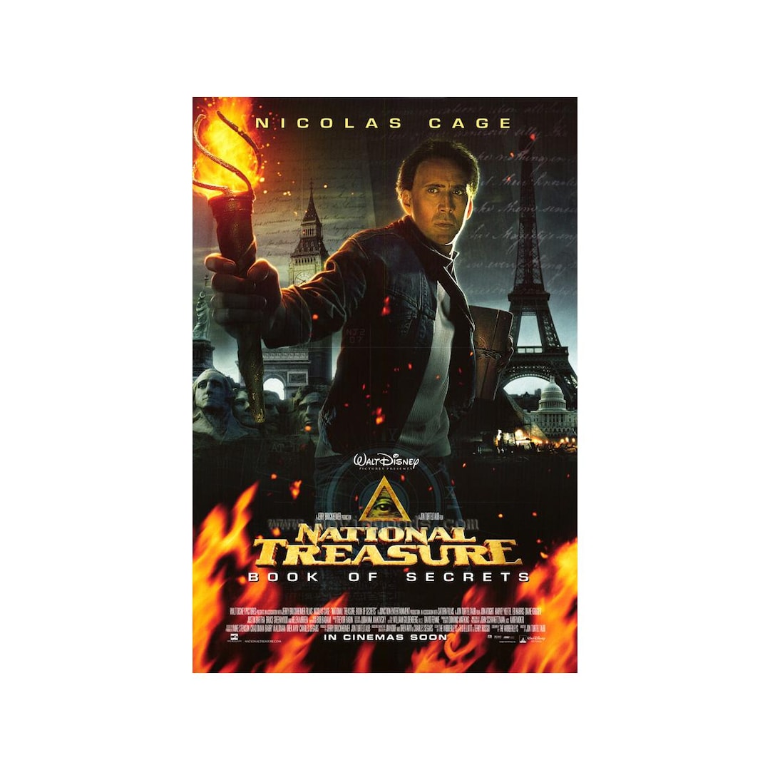 National Treasure: Book of Secrets MOVIE POSTER 2 Sided ORIGINAL Intl ...